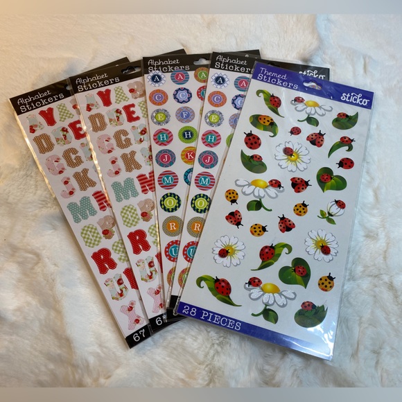 sticko | Other | Sticko Alphabet And Theme Sticker Bundle | Poshmark